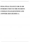 FEMA FINAL EXAM ICS 100: IS-100 INTRODUCTION TO THE INCIDENT COMMAN ...