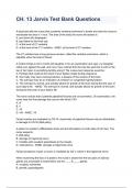 CH. 13 Jarvis Test Bank Questions 2024/2025 already graded A+ - Health ...