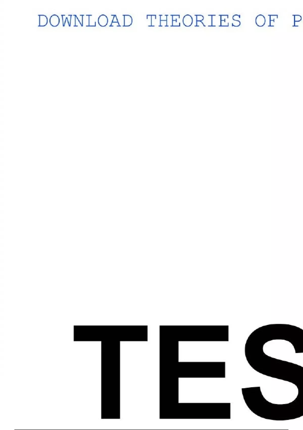 THEORIES OF PERSONALITY 7THEDITION BY CLONINGER TEST BANK - THEORIES OF ...