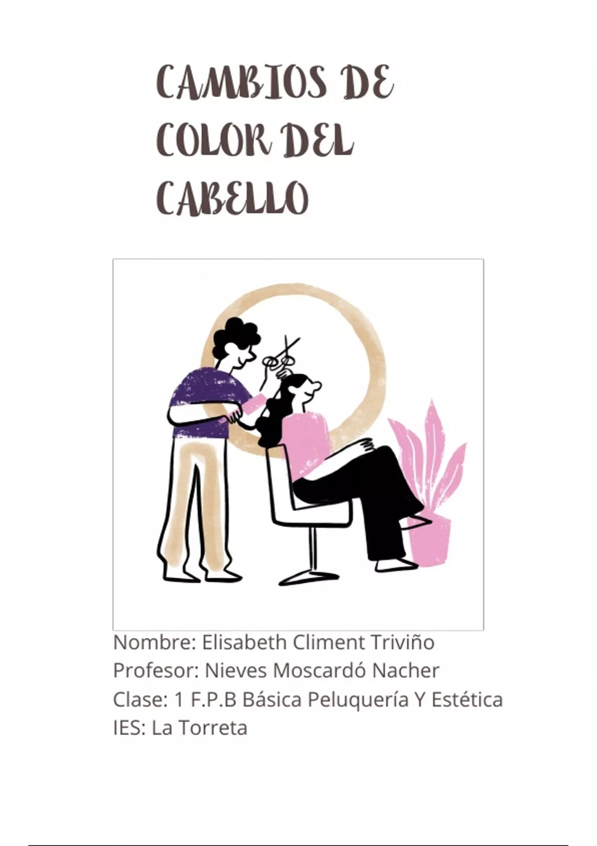 Apuntes de cambio del color del cabello - Grado basico peluquería y ...