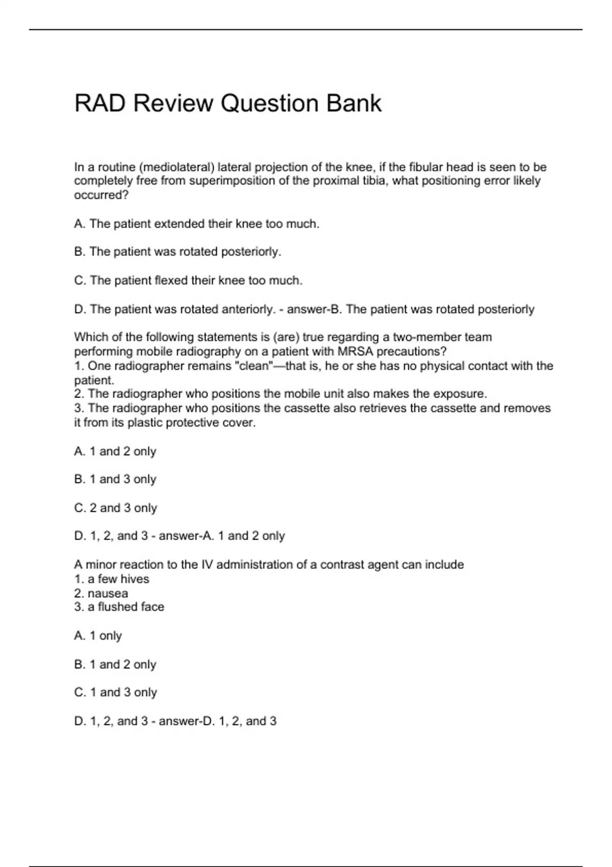 hapter 11 Principles of radiographic imaging 2 Exam (elaborations ...