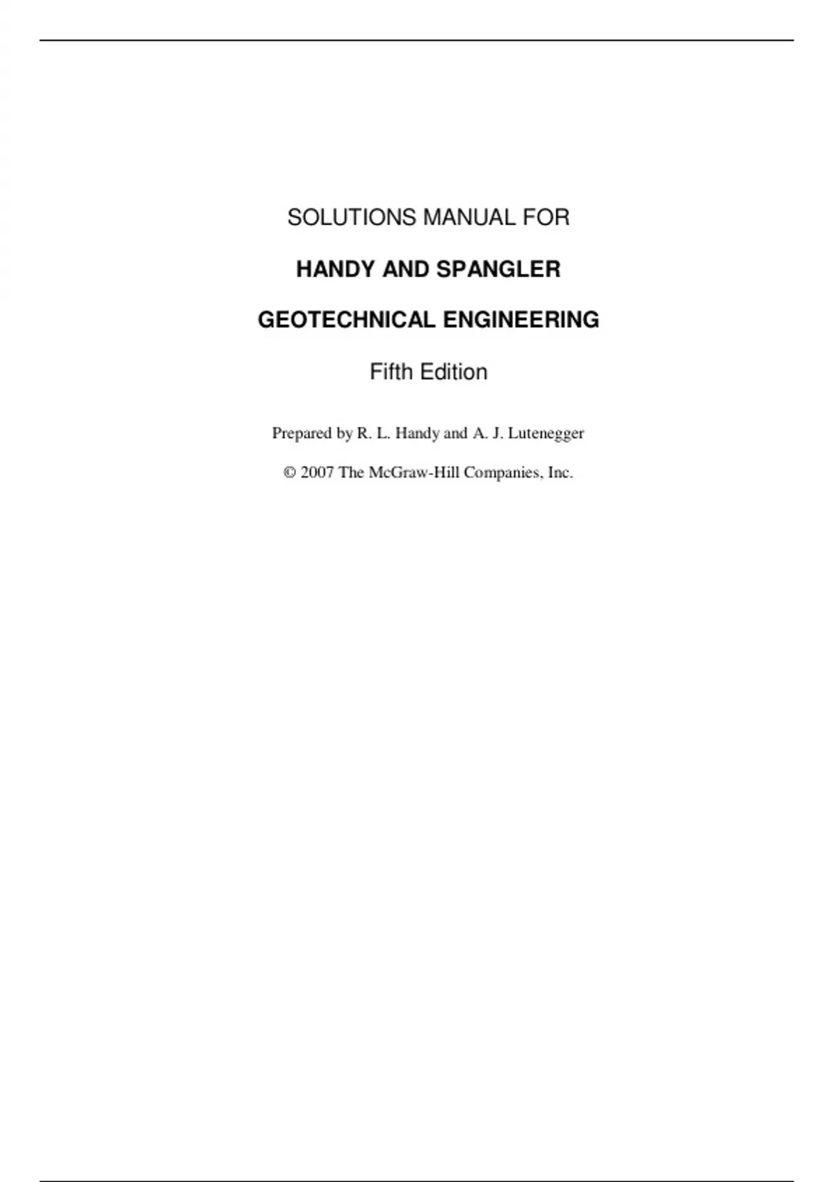 solutions manual Geotechnical Engineering: Soil and Foundation ...