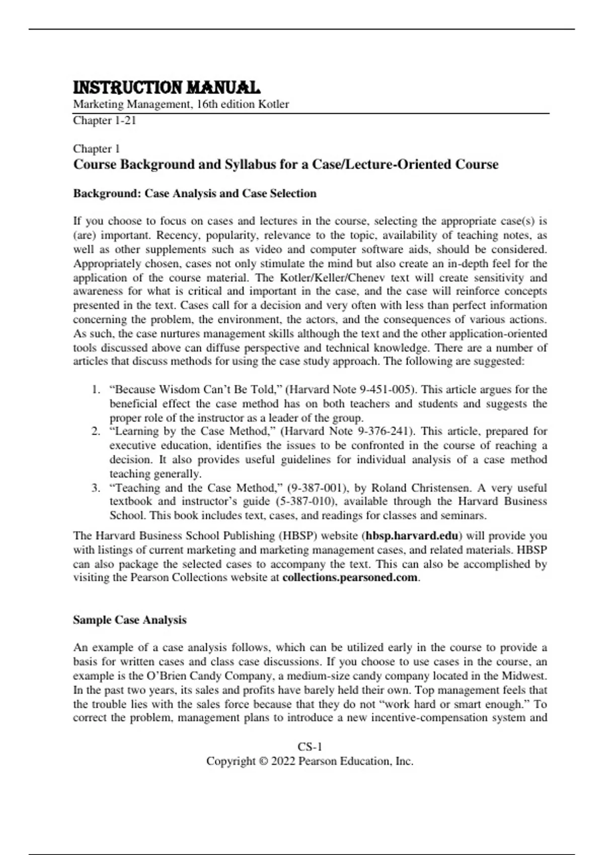 Instructor Manual for Marketing Management, 16th Edition by Philip ...