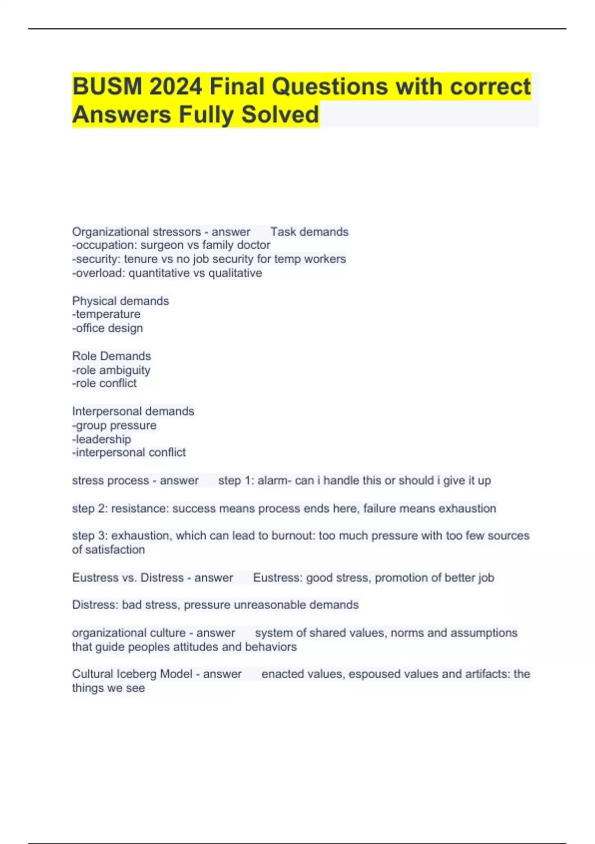 BUSM 2024 Final Questions with correct Answers Fully Solved - BUSM ...