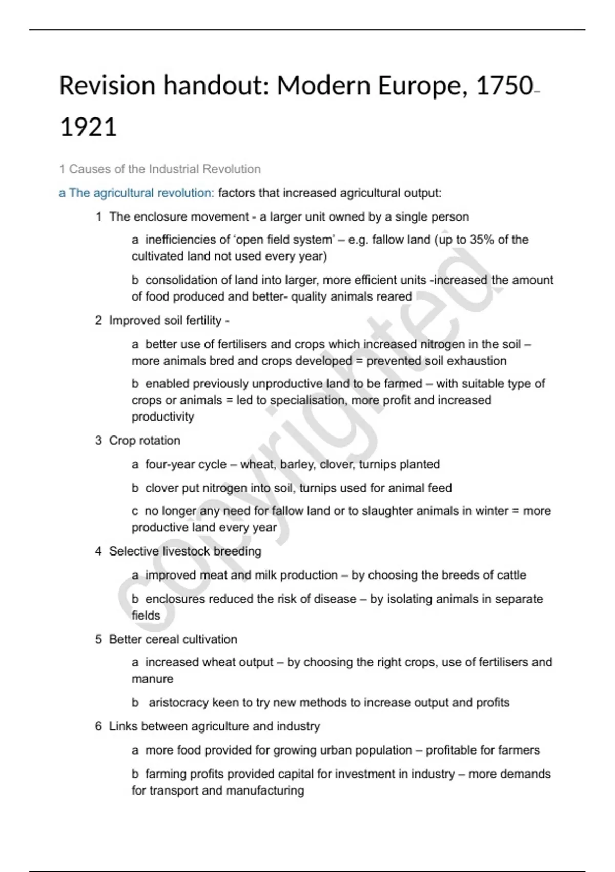 Study/ Revision notes_CAIE AS-level History 9489: EUROPEAN HISTORY: THE ...