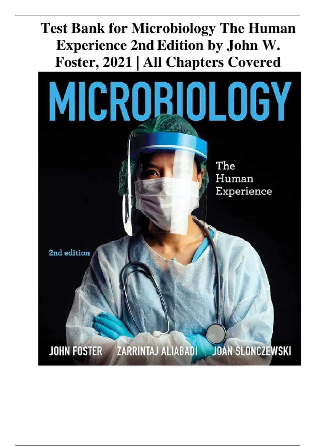 Test Bank for Microbiology The Human Experience 2ndEdition by John W ...