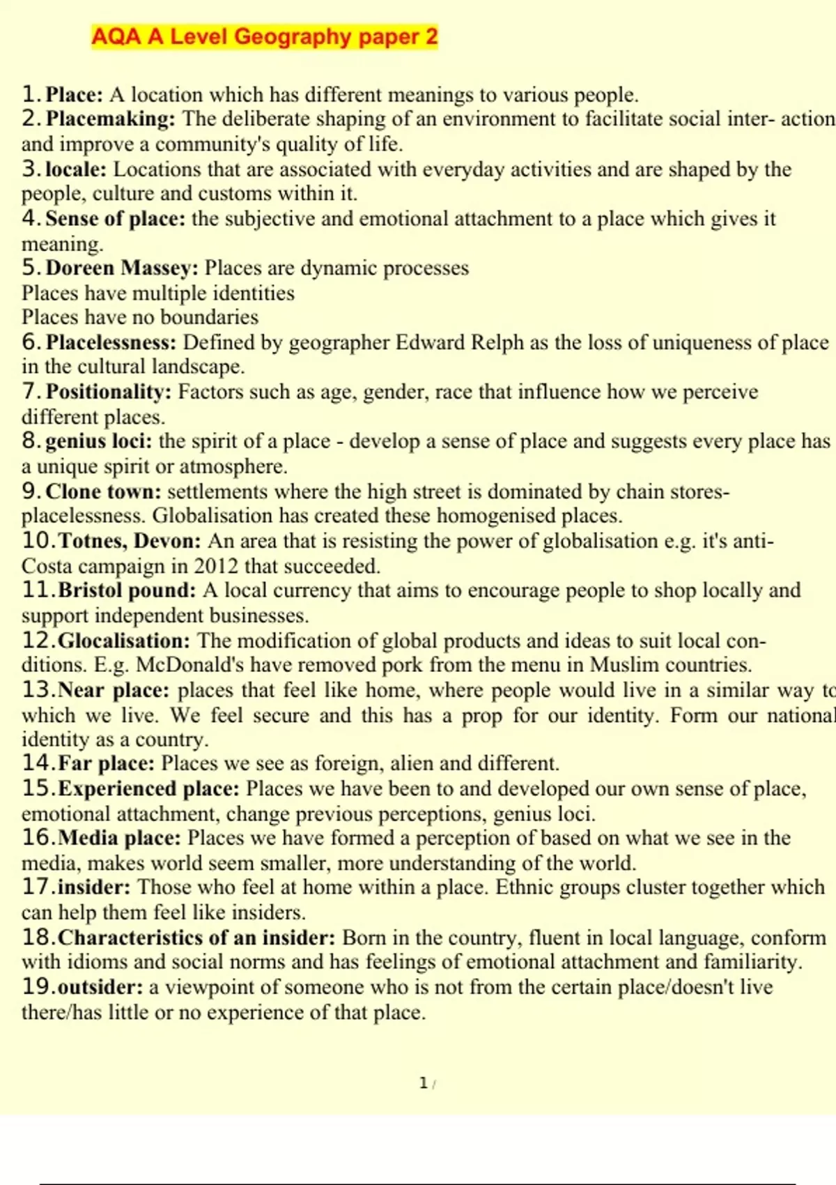 AQA A Level Geography paper 2 | 2024 Update with 100% Correct Answers ...