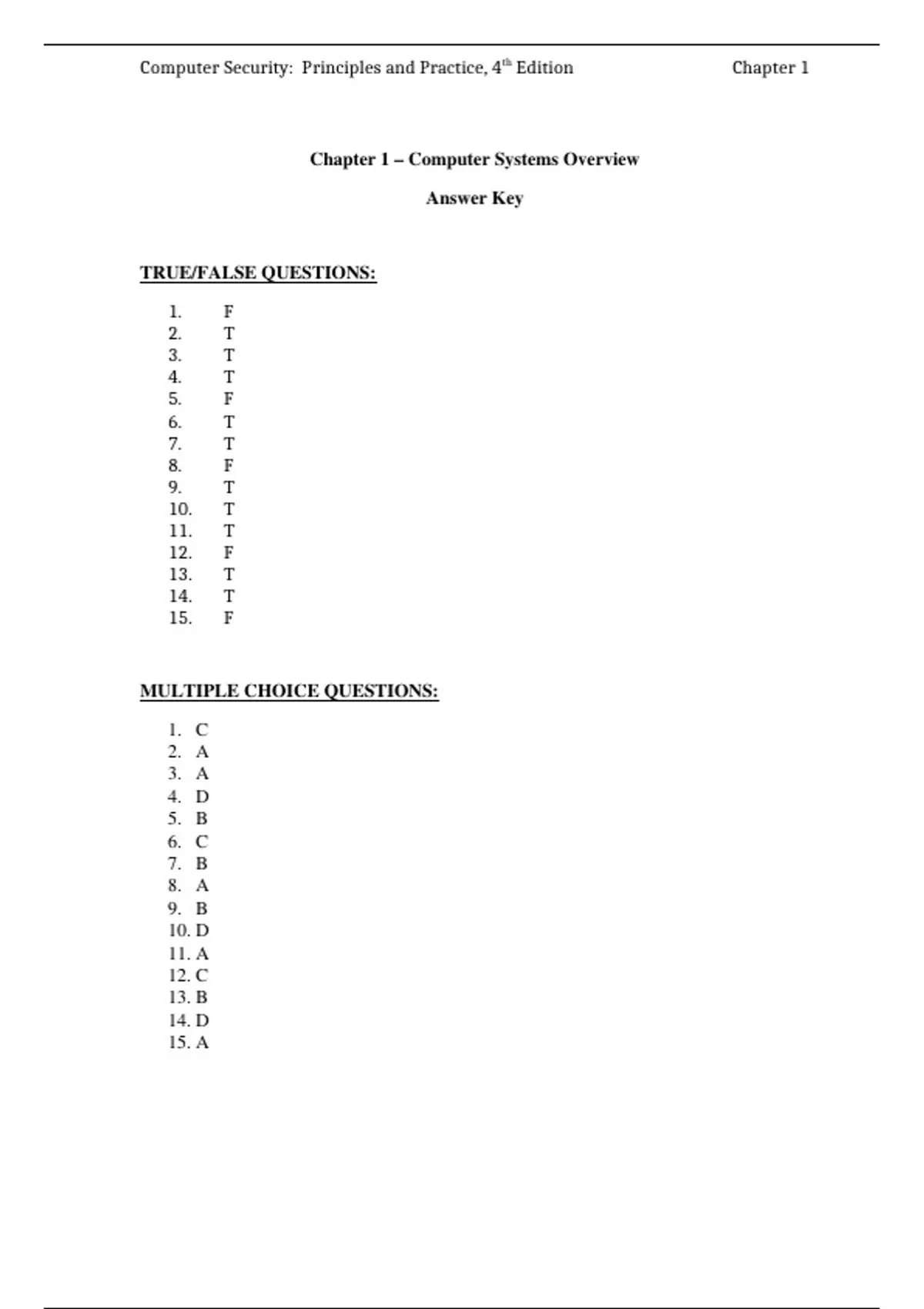 Chapter 1 Computer Systems Overview - Chapter 1 – Computer Systems ...
