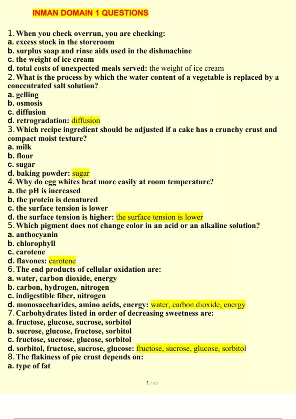INMAN DOMAIN 1 | 2024 PRACTICE QUESTIONS with Correct Answers - INMAN ...