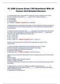 FL CAM License Exam (100 Questions) With all Correct And Detailed ...