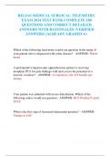 RELIAS MEDICAL SURGICAL TELEMETRY EXAM 2024 TEST BANK COMPLETE 180 ...