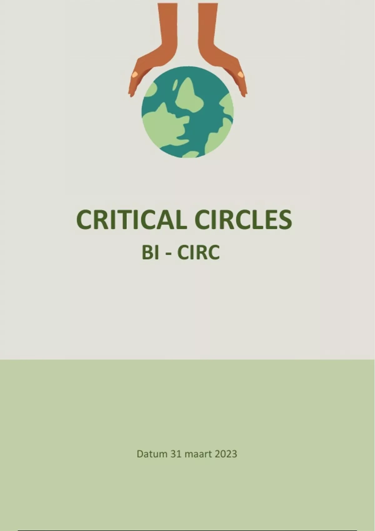 Critical Circles portfolio - Critical Circles (BICIRC) - Stuvia NL