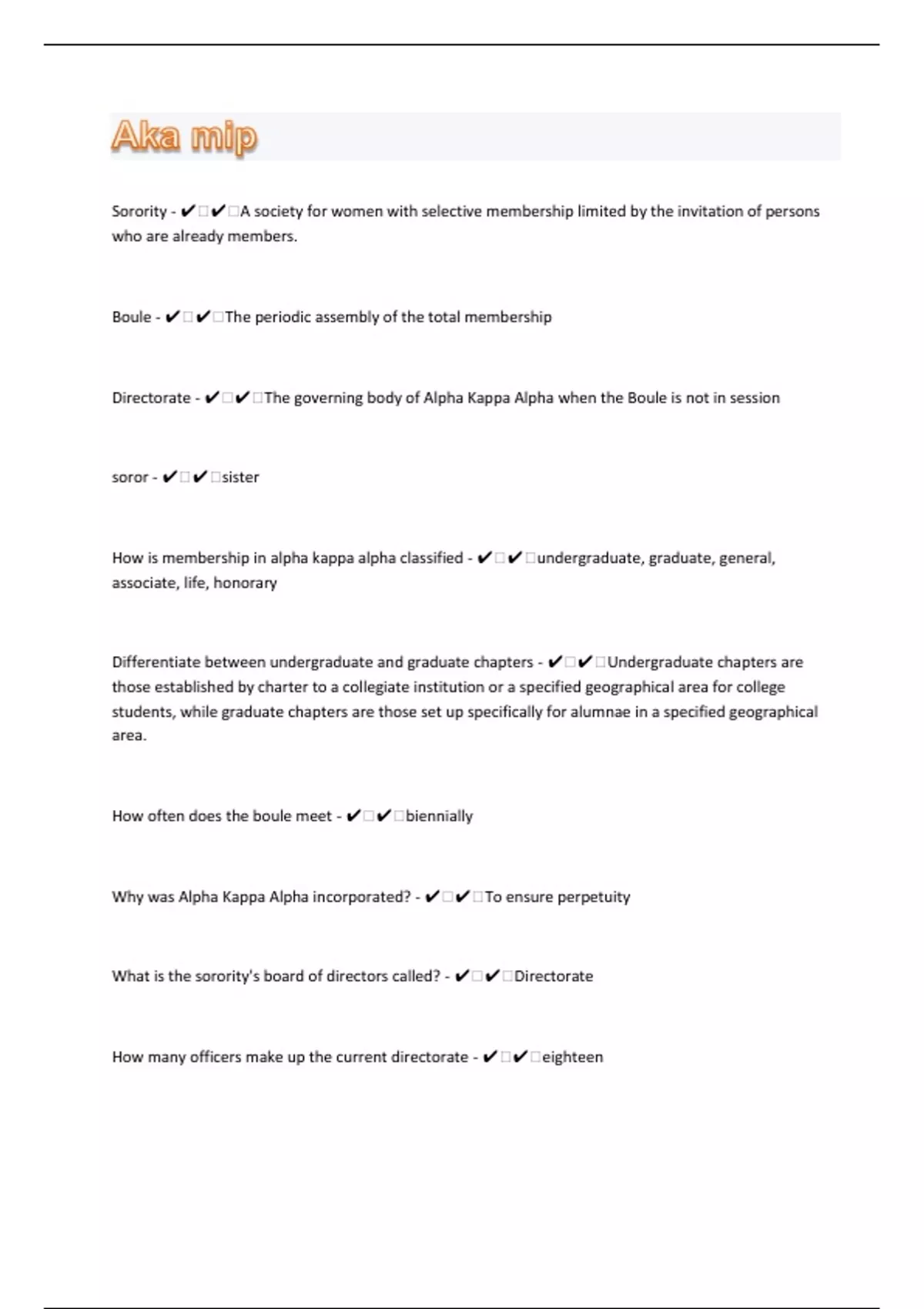 Aka mip 75 Review | Questions with 100% Correct Answers | Verified ...