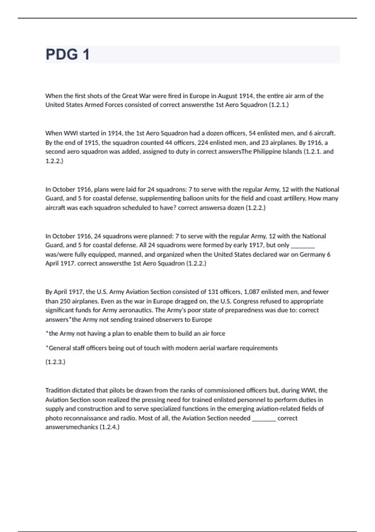 PDG 1 exam 2024 with complete solutions 100% - PDG 1 - Stuvia US