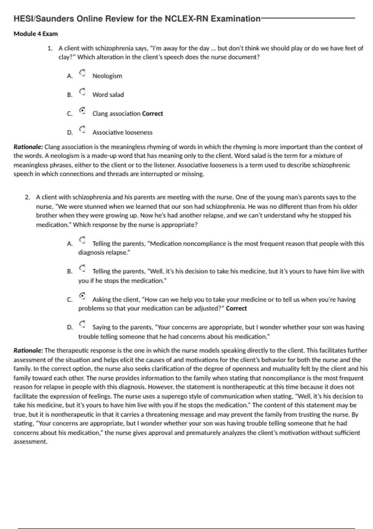 Updated HESI Saunders Online Review for the NCLEX RN Exam 2024 ...