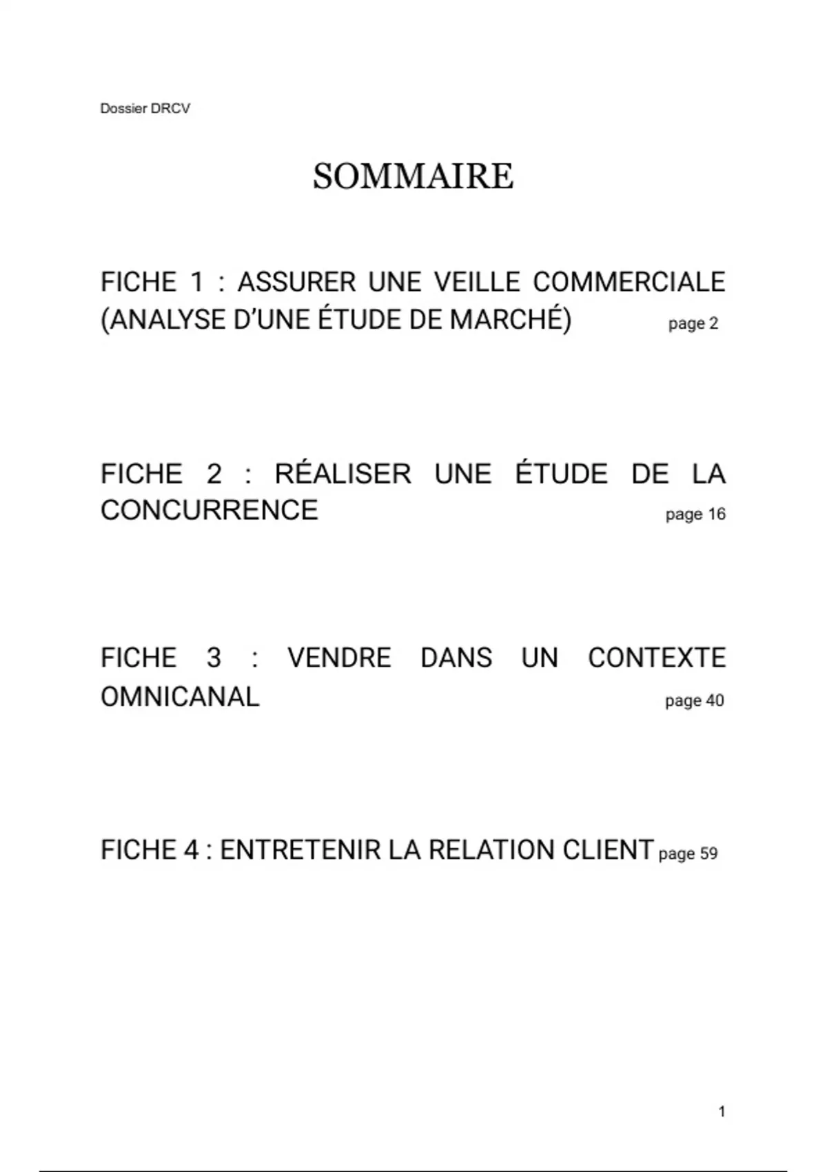 BTS MCO - E41 DRCV - AIDE À LA RÉALISATION DE VOS FICHES D’ACTIVITÉS - BTS Management Commercial ...