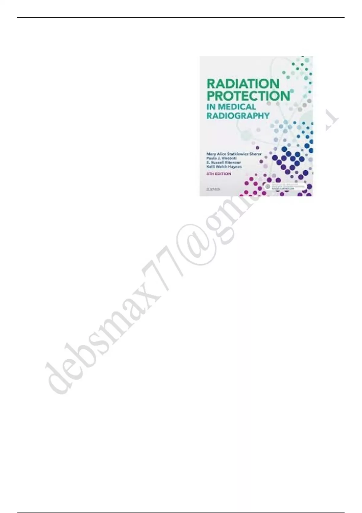 TEST BANK for Radiation Protection in Medical Radiography 8th Edition ...