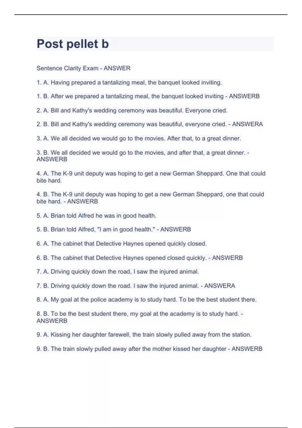 BUNDLE FOR PELLETB EXAM 2024 - Stuvia US