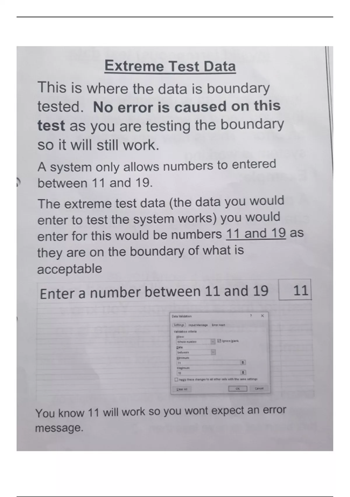 Summary explanation on what extreme test data is- ICT Cambridge ...