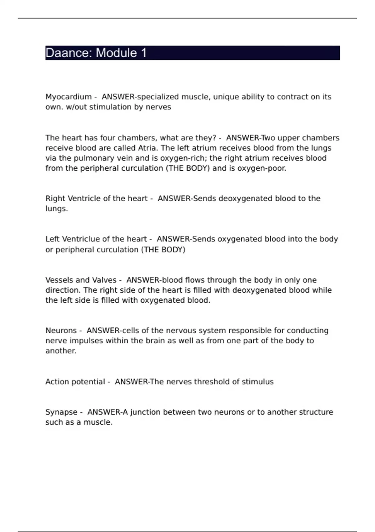 DAANCE EXAM|240 Questions with 100% Correct Answers | Updated 2023 ...