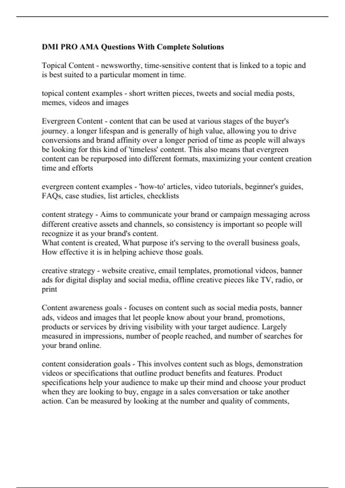 DMI PRO AMA Questions With Complete Solutions - DMI - Stuvia UK