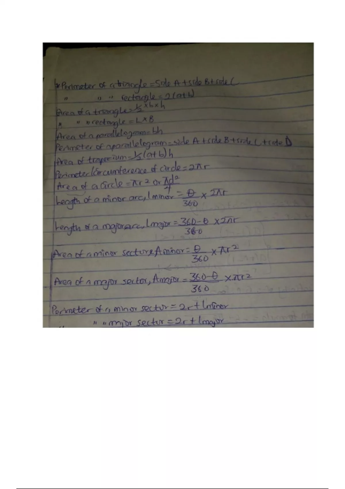 Summary Important Mathematics Formulas for all Exams - Mathematics ...