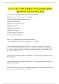 NAADAC Code of Ethics Test| Latest Update Questions and Answers 2024 ...