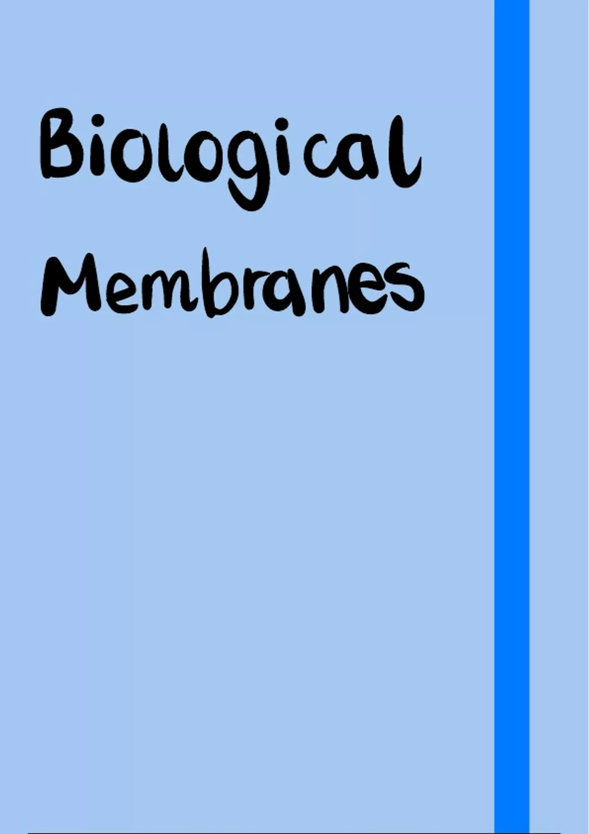 Summary OCR A Level Biology - Module 2, Foundations in Biology ...
