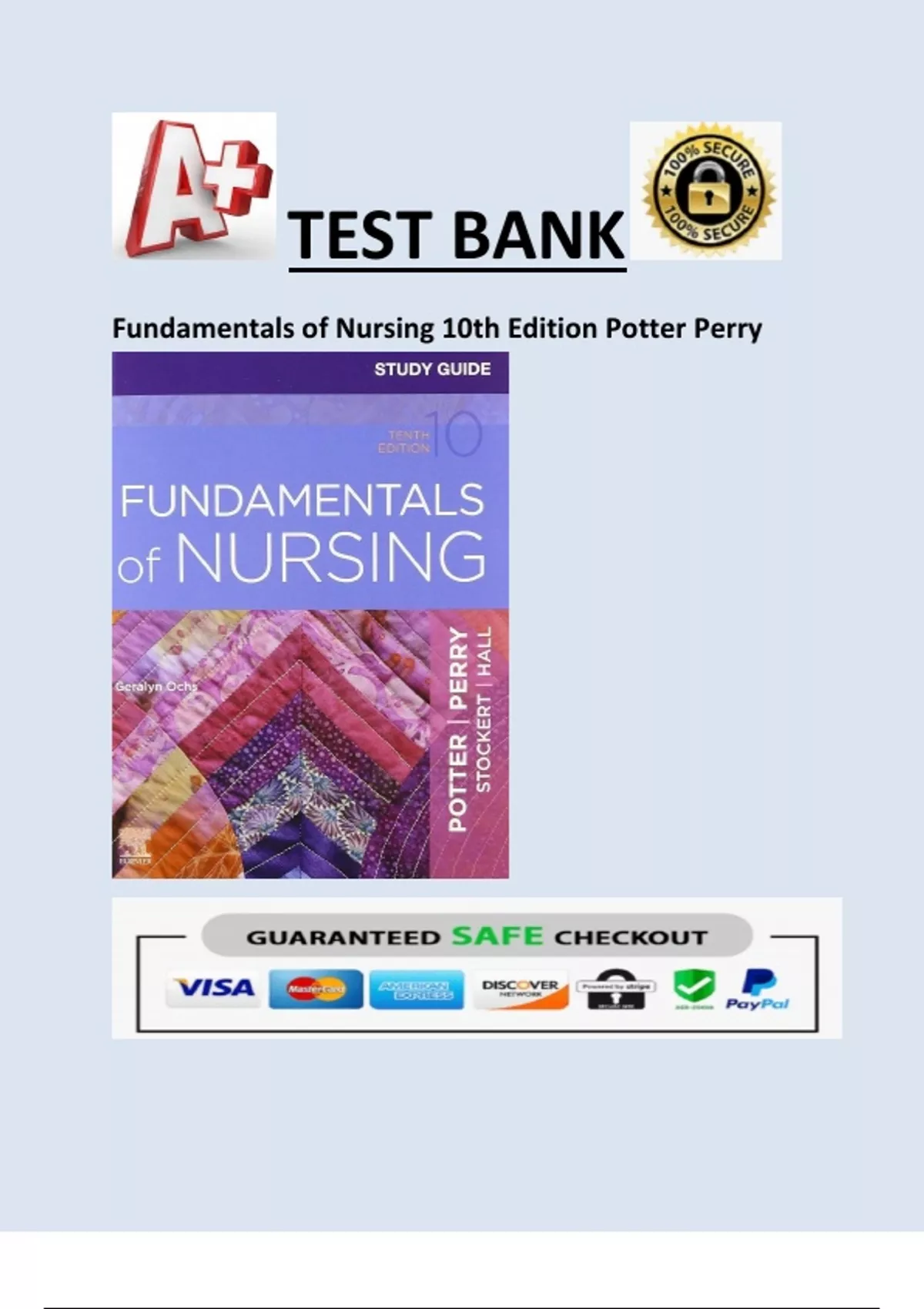 Fundamentals of Nursing 10th Edition Potter Perry - CNA - Certified ...