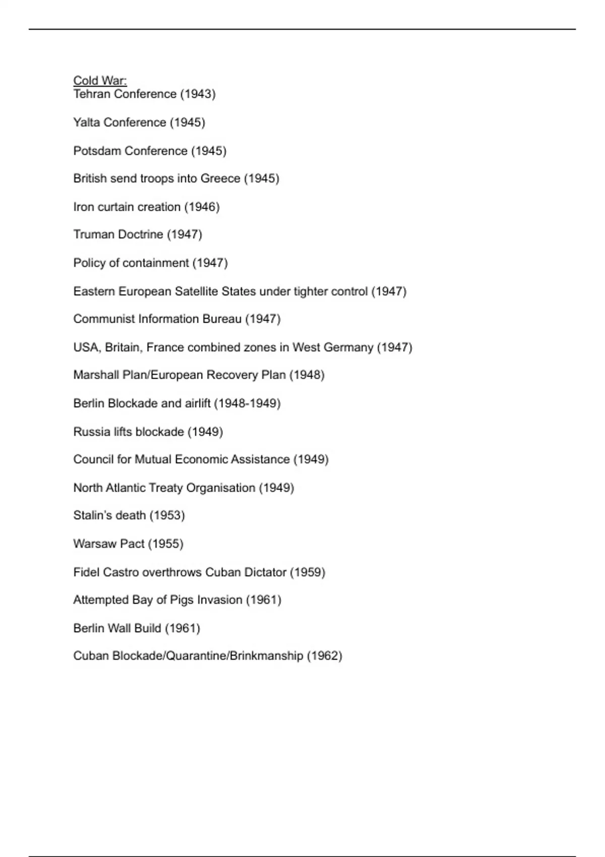 Summary Timelines - History - Stuvia SA