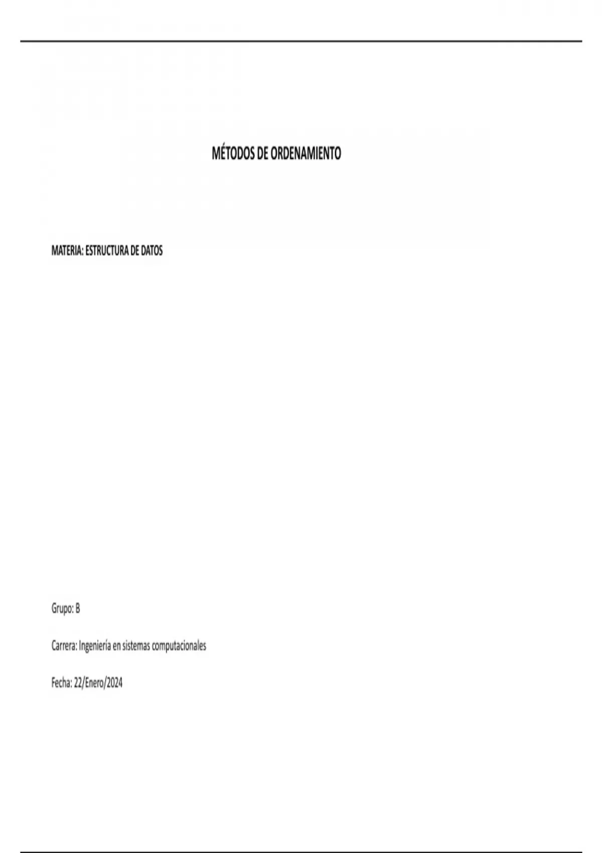 Métodos De Ordenamiento En Estructuras De Datos Estructura De Datos Stuvia Es