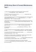 GCSS-Army Store & Forward Maintenance Test 1 Questions And Answers ...