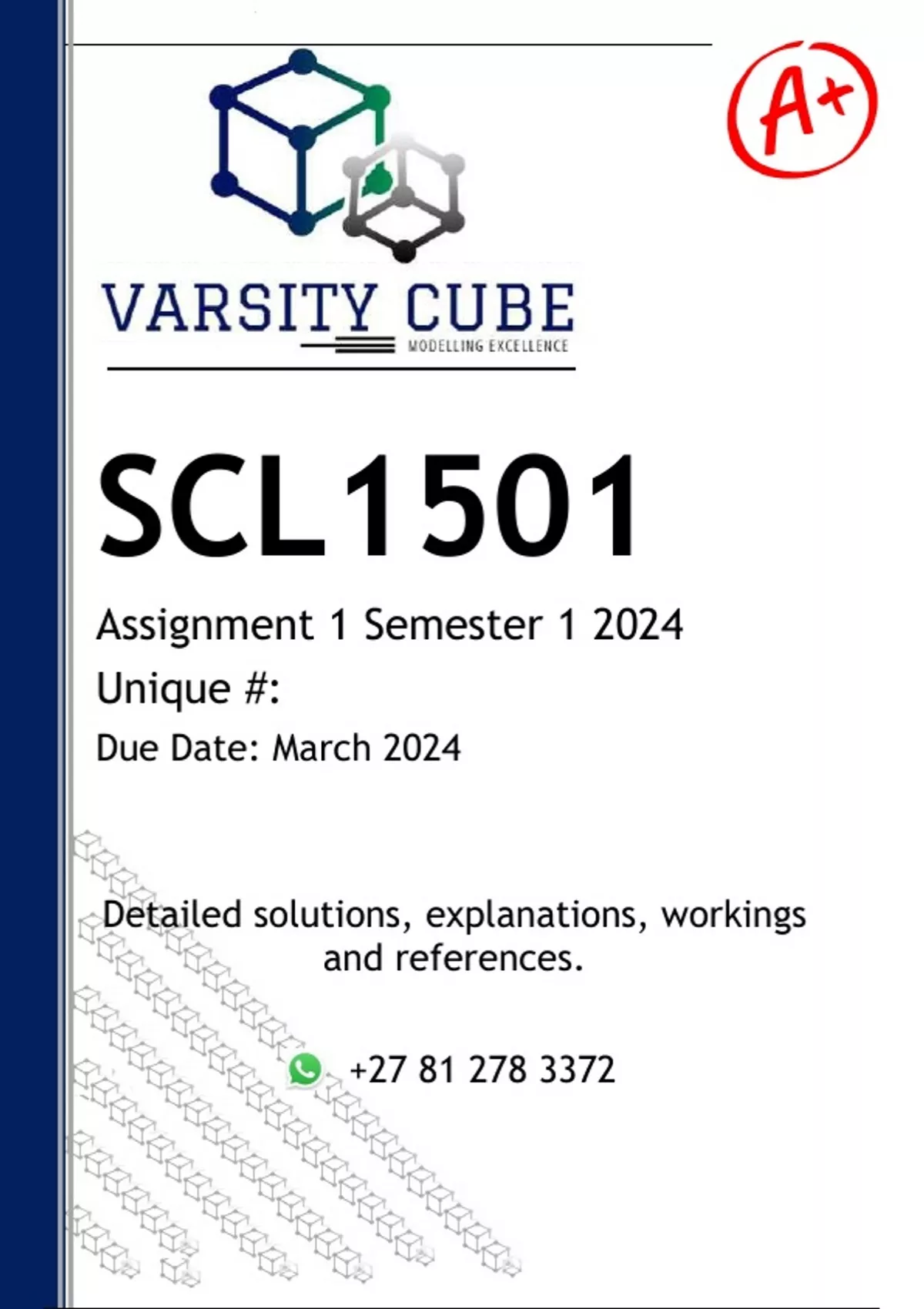 SCL1501 Assignment 1 (ANSWERS) Semester 1 2024 - DISTINCTION GUARANTEED ...