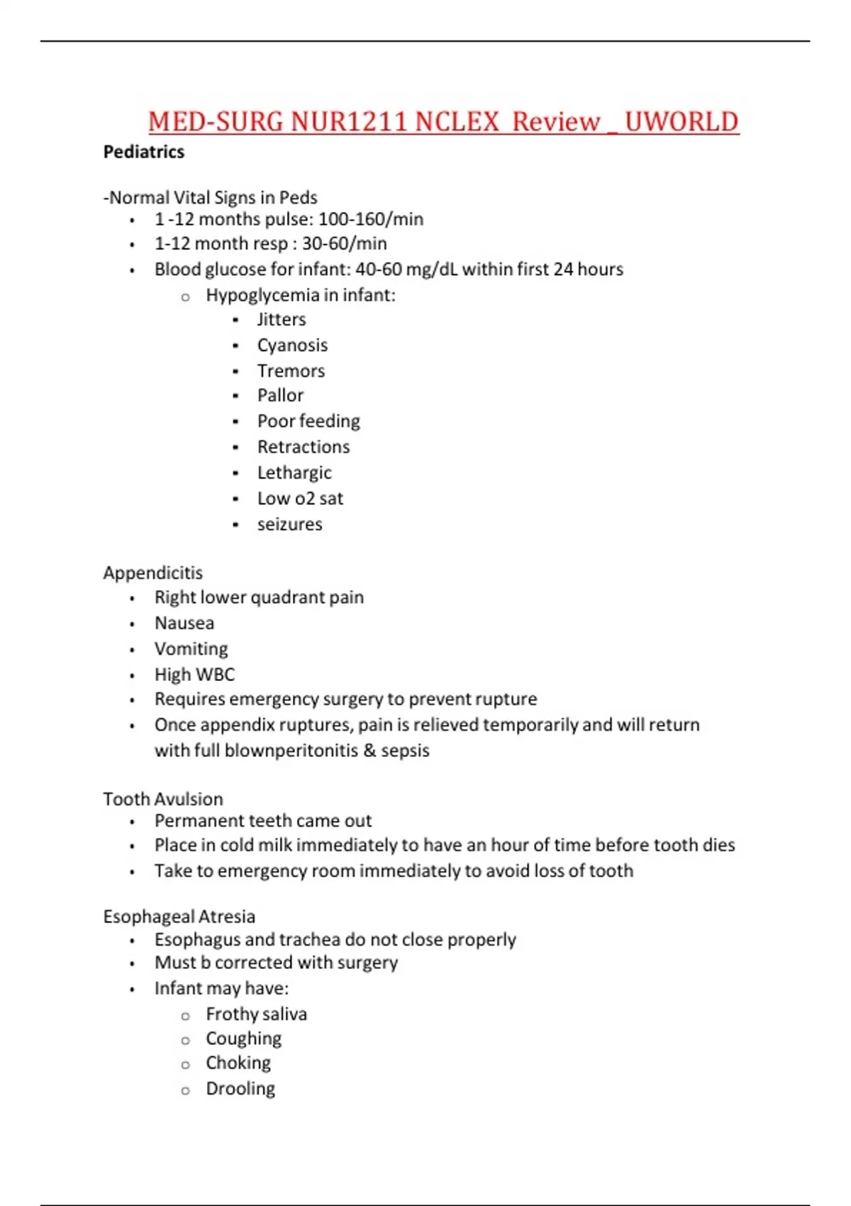 NCLEX Review - Mark klimek review - NCLEX - Stuvia US