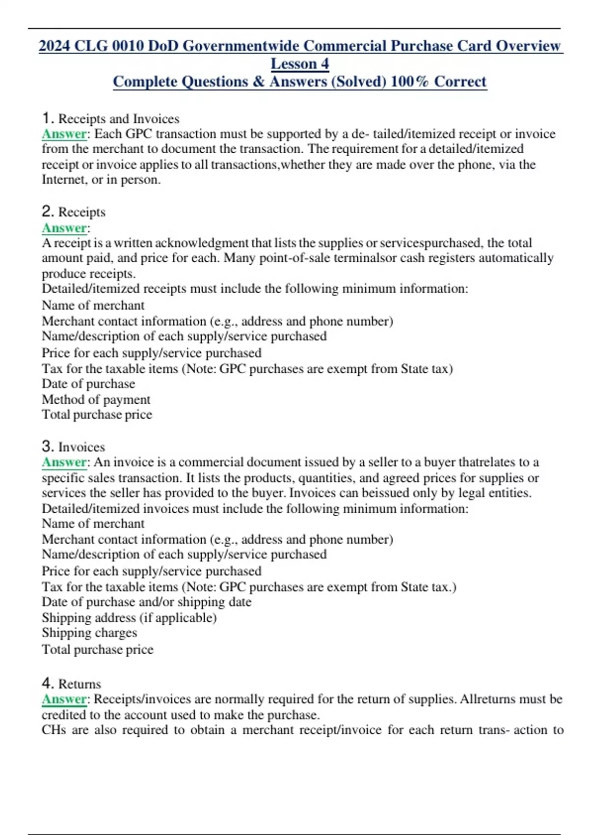 2024 CLG 0010 DoD Governmentwide Commercial Purchase Card Overview ...