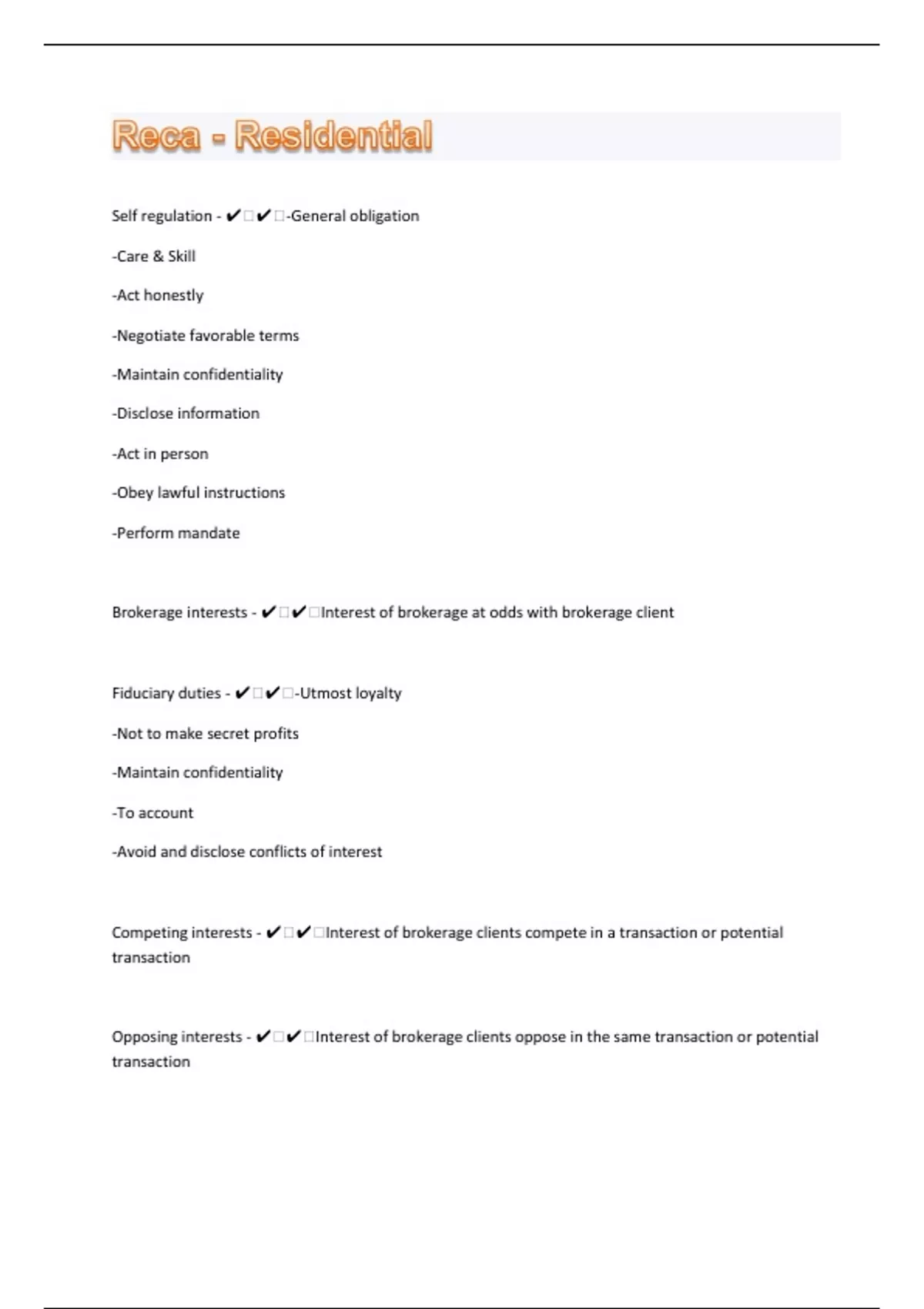 Reca - Residential 187 Questions with 100% Correct Answers | Verified ...