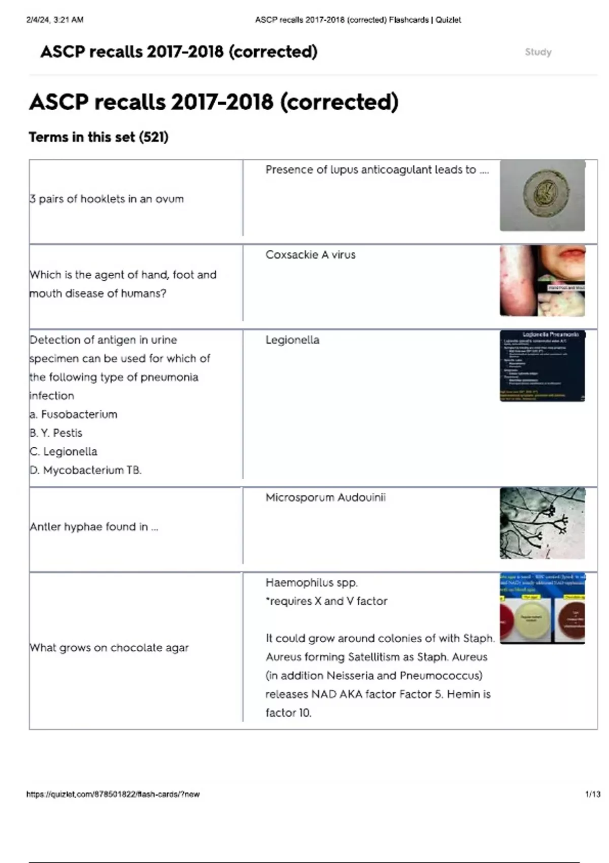 ASCP recalls (Updated) Questions & Answers Verified 100% Correct!! - ASCP - Stuvia US