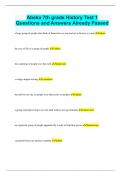 Abeka 7th grade History Test 1 Questions and Answers Already Passed ...