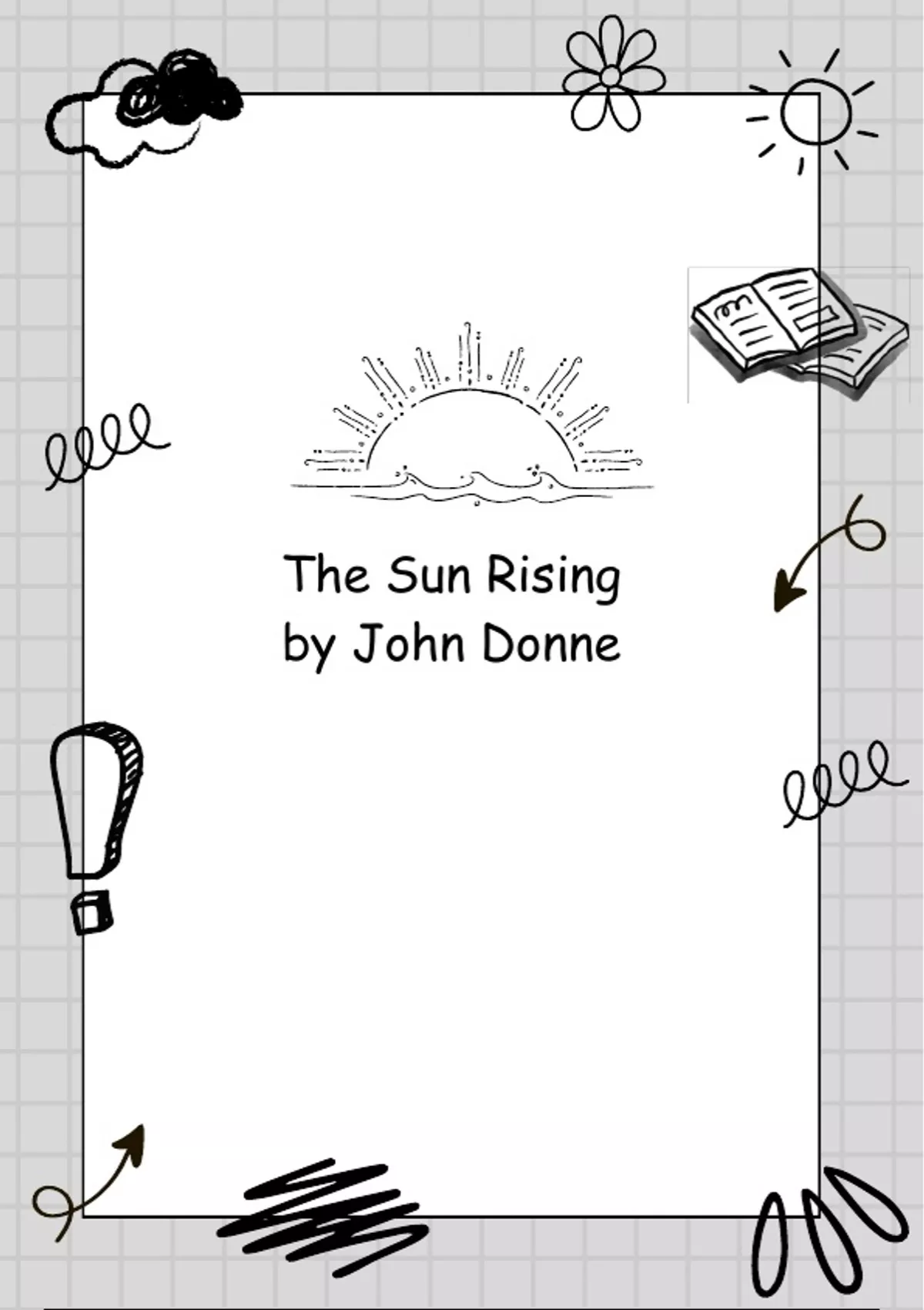 Summary The Sun Rising Analysis (IEB)(Poetry) - English Home Language ...
