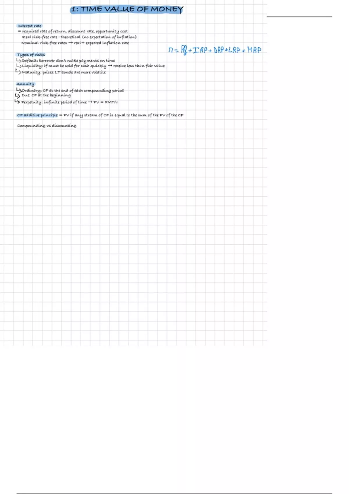 Summary CFA Level 1 Quantitative Methods - CFA - Chartered Financial ...