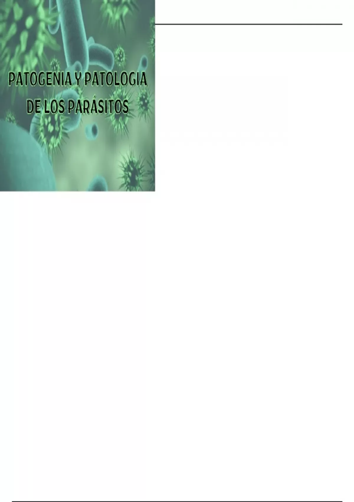 Sumario PATOLOGIA Y PATOGENIA DE LOS PARÁSITOS - Par0304 - Stuvia US
