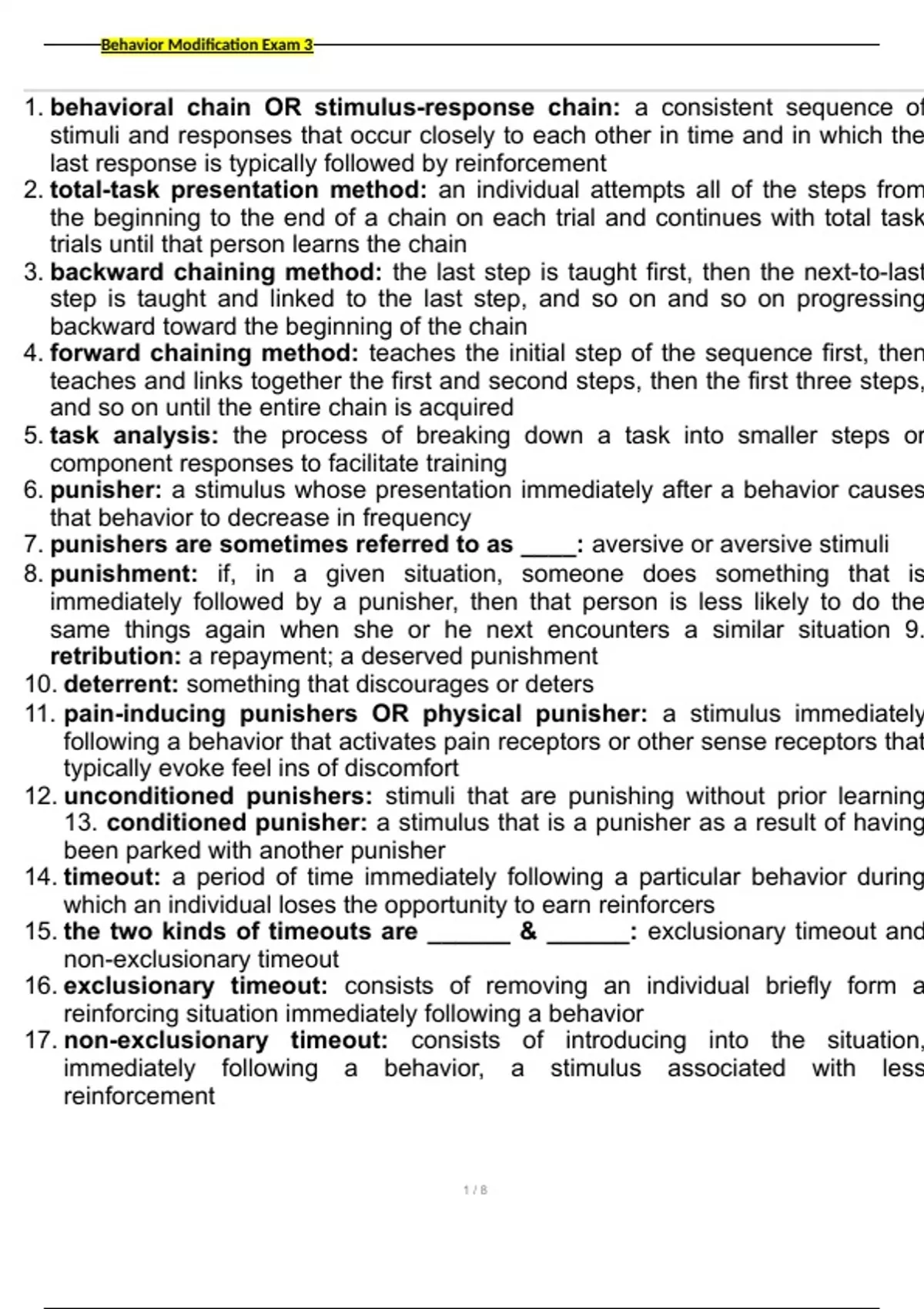 Test Bank for Behavior Modification What It Is and How to Do It 11th ...