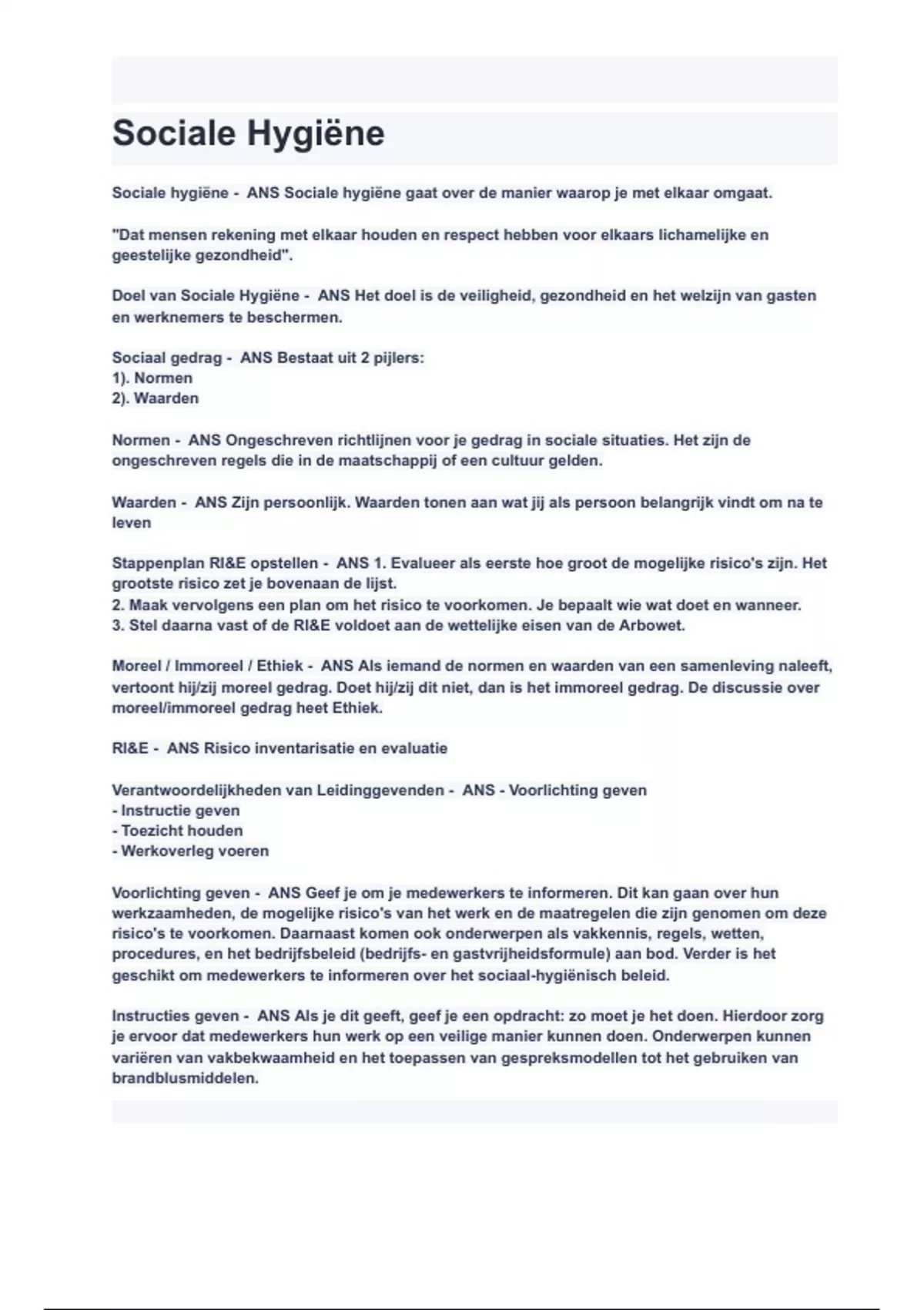 Sociale Hygiëne Exam Questions with correct Answers 2024/2025( A+ ...