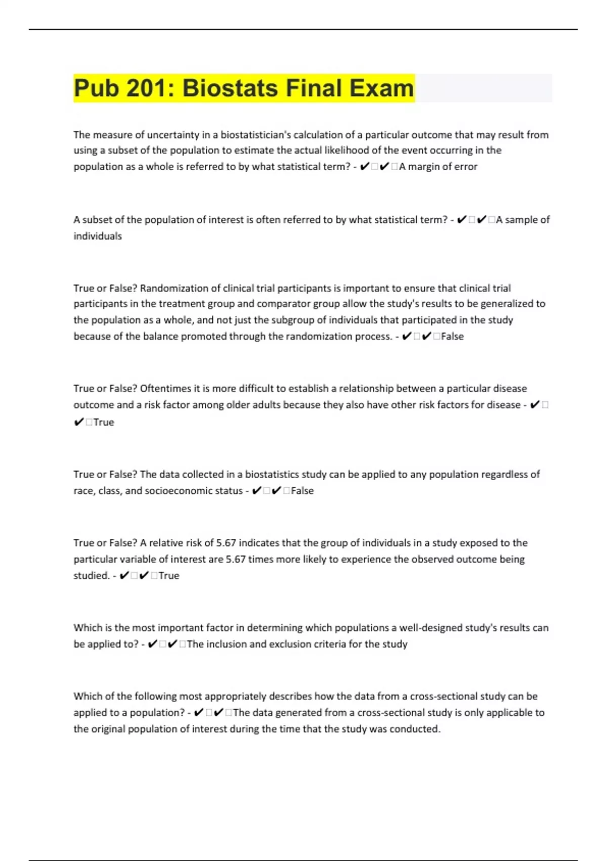 PUB POL 201 PACKAGE DEAL - Stuvia US