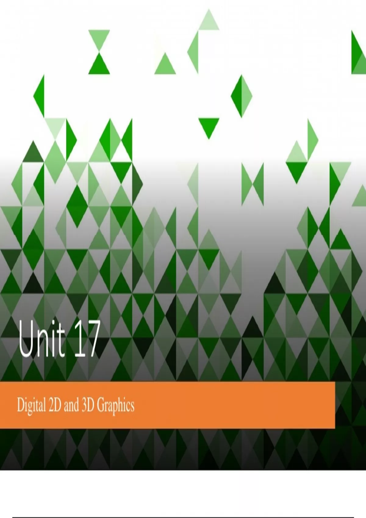 UNIT 17: 2D AND 3D DIGITAL GRAPHICS assignment 1 Distinction - Unit 17 ...