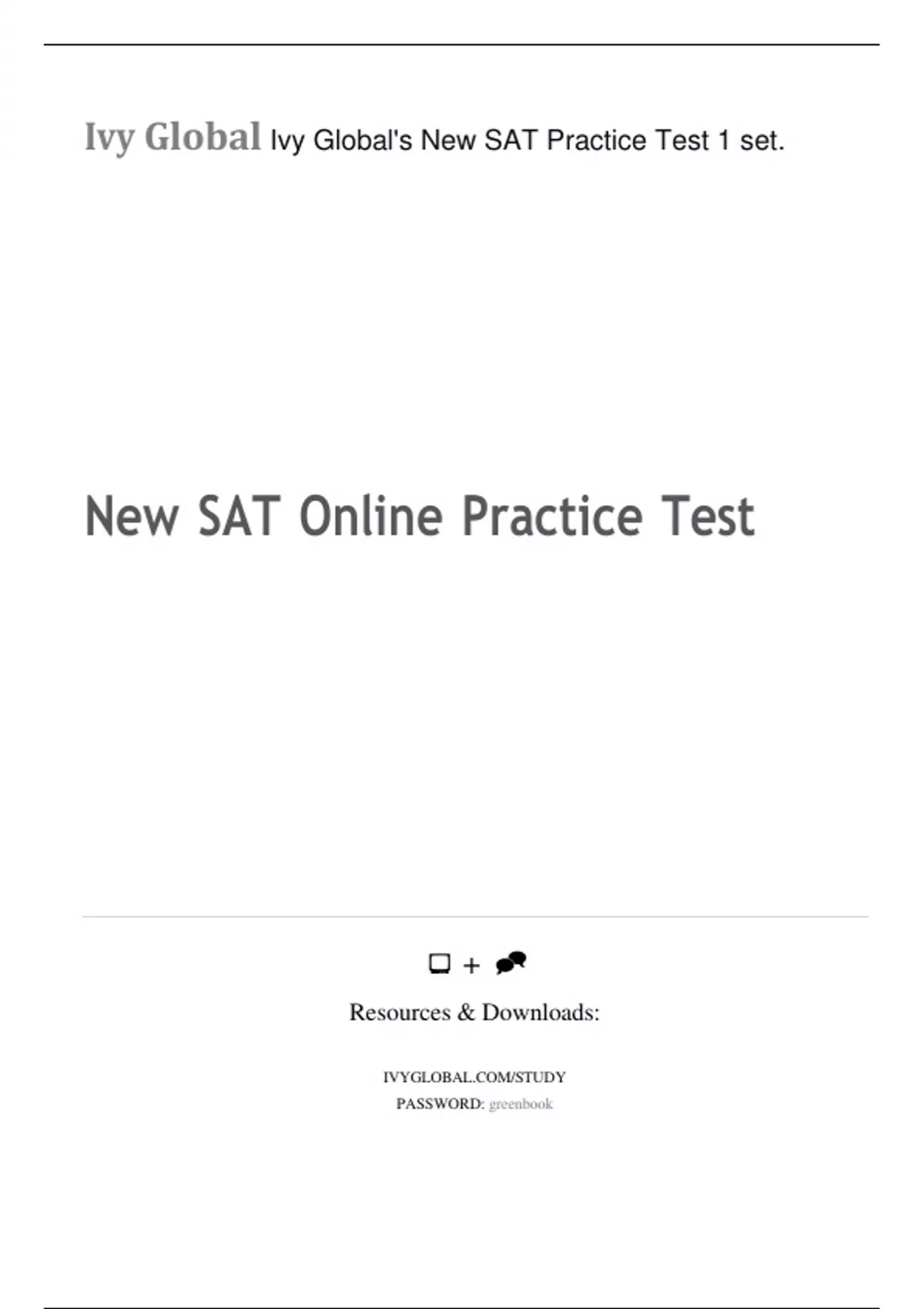 SAT Full-Length Linear Practice Test 1,2,3 &4 with the New Digital ...