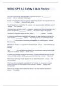 MSSC CPT 4.0 Safety 6 Quiz Review Questions with correct Answers - MSSC ...