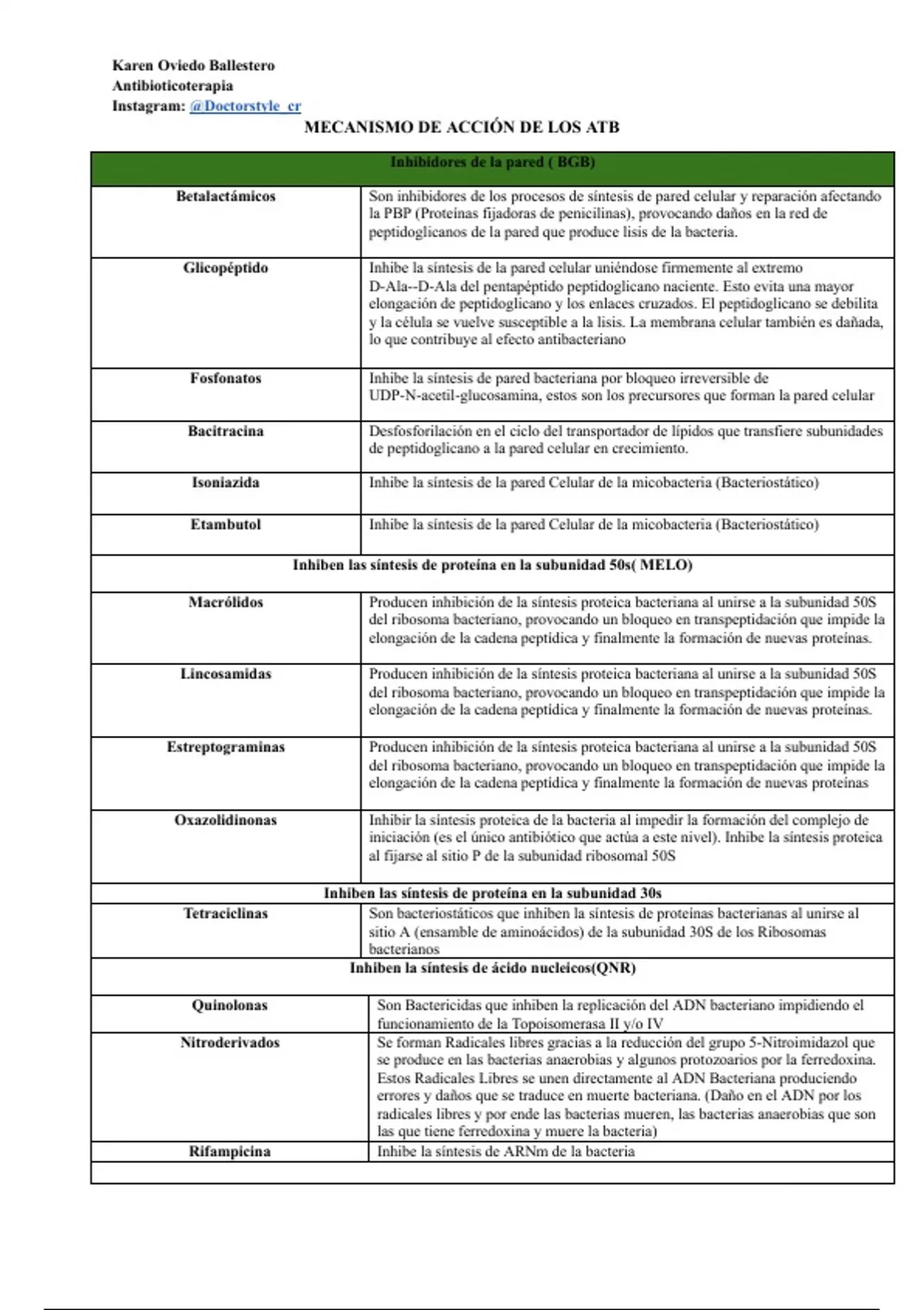 Sumario Guía Completa de Antibioticoterapia: Entendiendo y Aplicando ...
