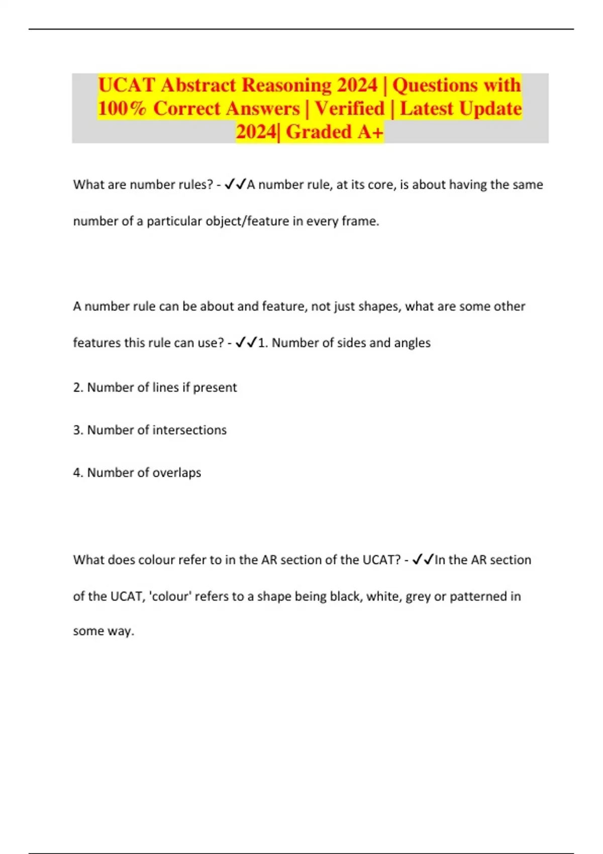 UCAT Abstract Reasoning 2024 | Questions with 100% Correct Answers ...
