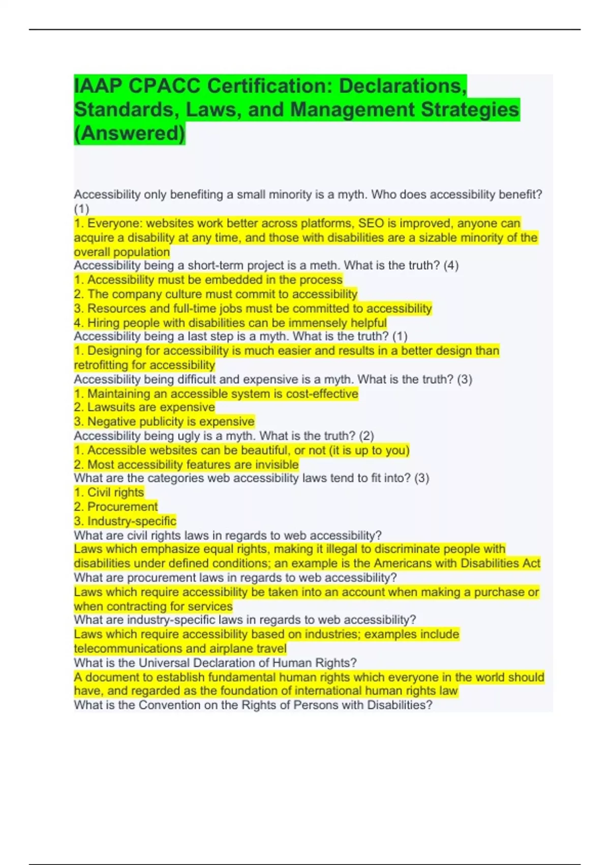 IAAP CPACC Certification: Declarations, Standards, Laws, and Management ...